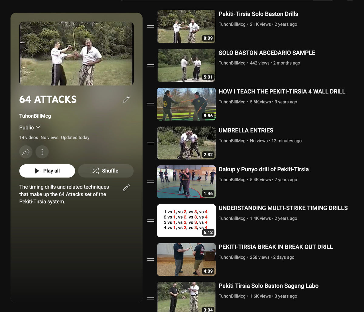 THE 64 ATTACKS OF THE PEKITI-TIRSIA SYSTEM – Pekiti Tirsia International