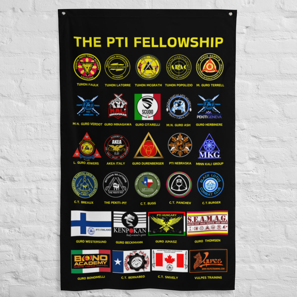 THE PTI FELLOWSHIP: 34" X 56" Flag – Pekiti Tirsia International