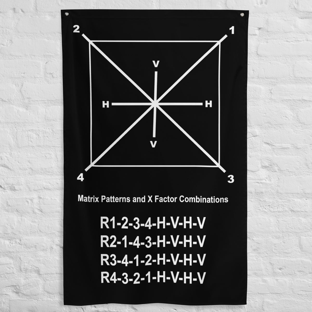 Matrix Flag with X Factor Sample (34 1/2" X 56") – Pekiti Tirsia ...