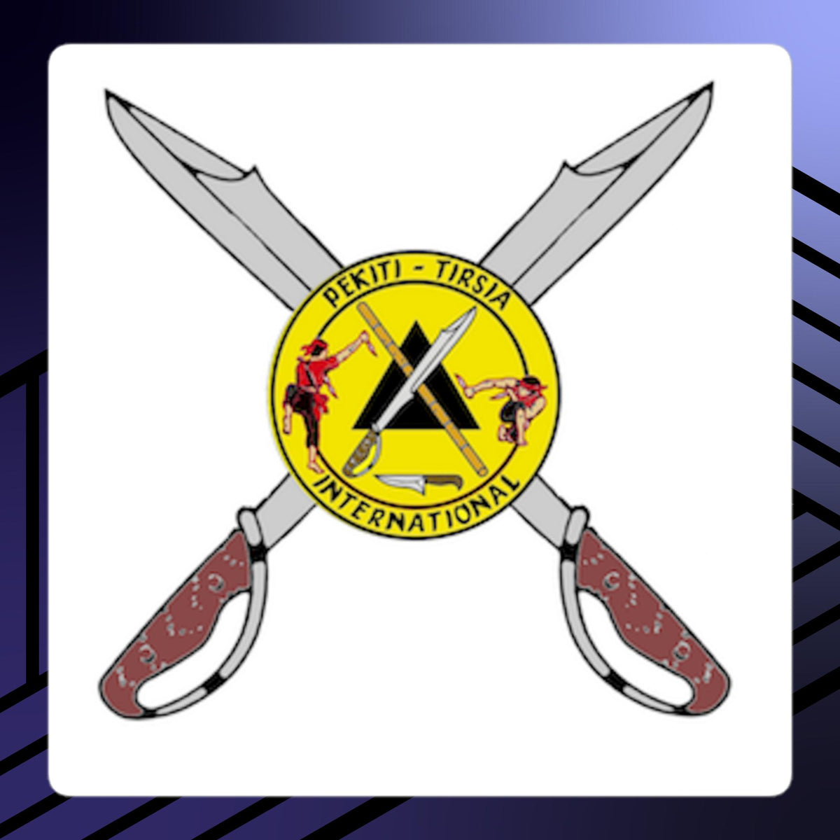PTI SWORDS LOGO STICKER 5.5" X 5.5" – Pekiti Tirsia International