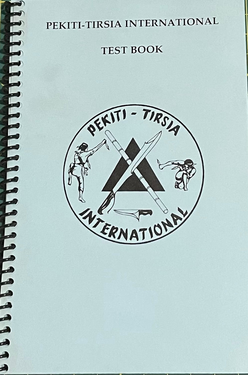 Replacement Test Book for PTI Members – Pekiti Tirsia International